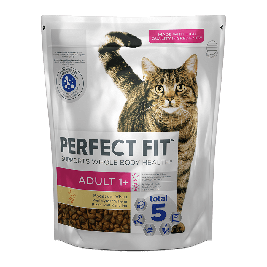 Perfect Fit™ Adult Sausā barība kaķiem ar vistu
